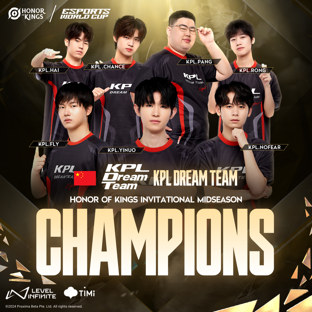 KPL Dream Team goes unbeaten at the Honor of Kings Midseason 2024 x Esports World Cup - Level ...